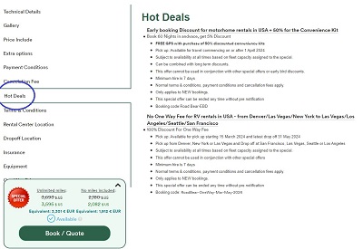 RV Rental Los Angeles Campervan rental